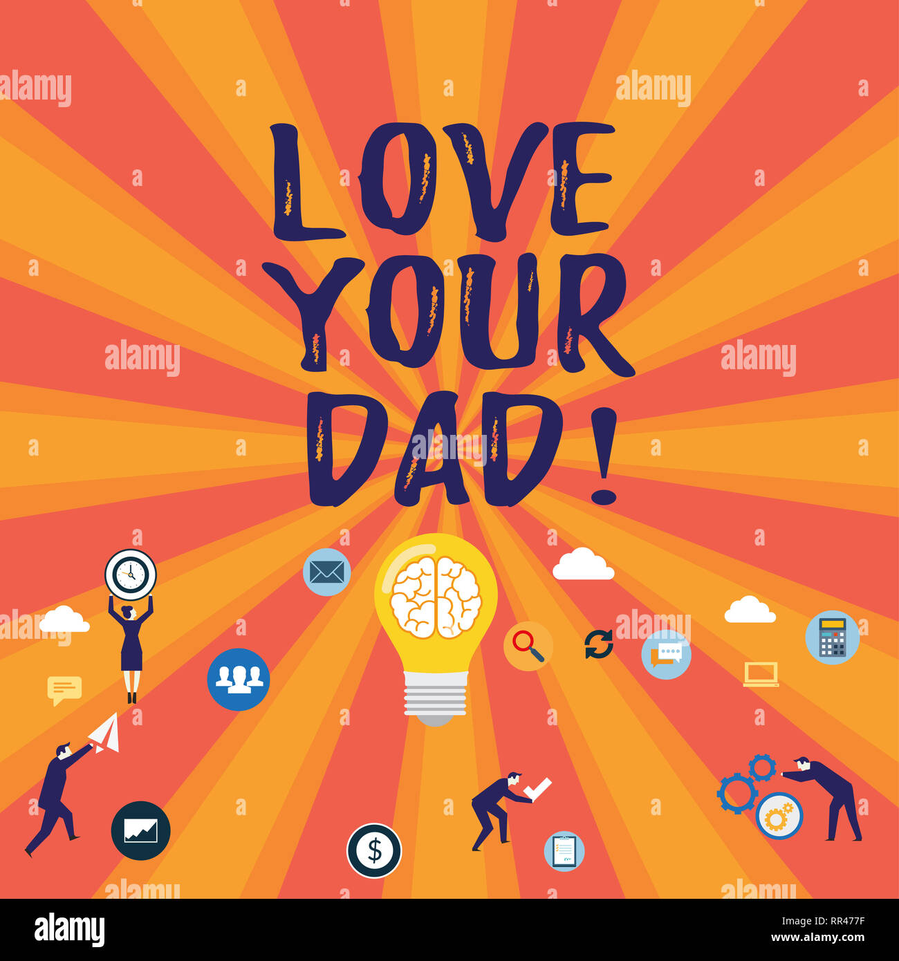 Word writing text Love Your Dad. Business concept for Have good ...