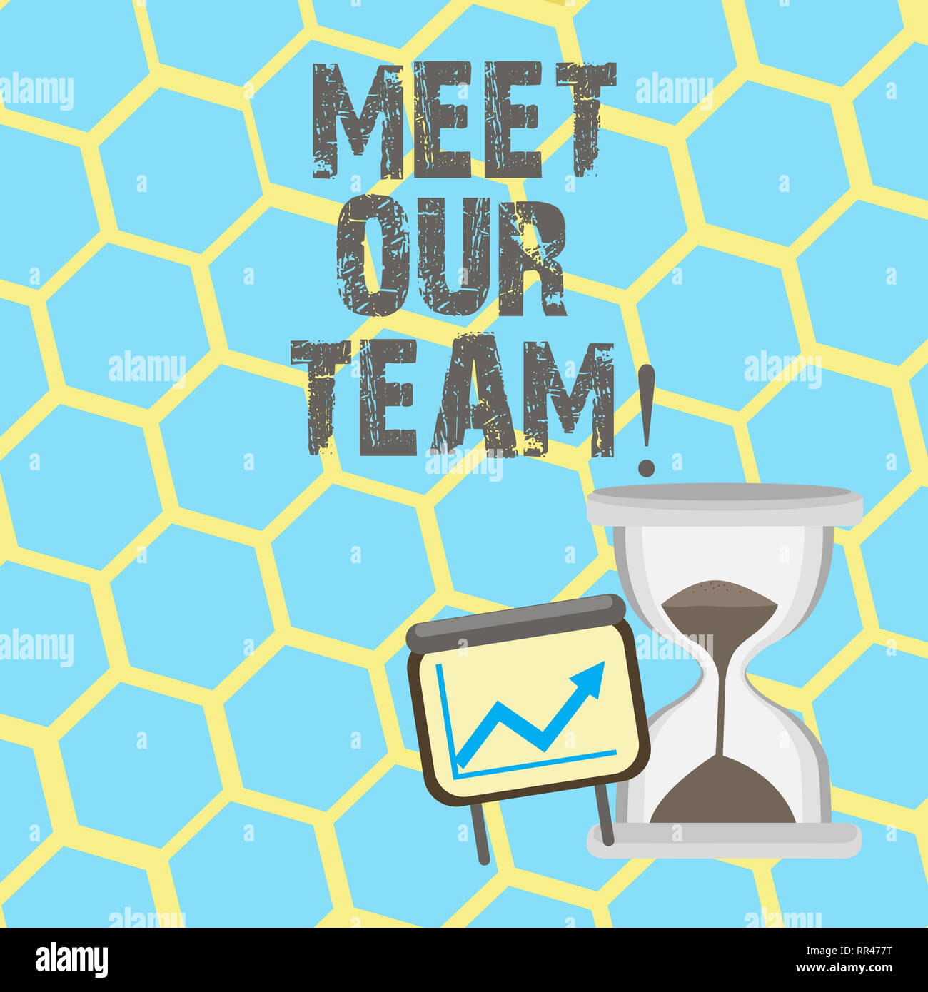 Text sign showing Meet Our Team. Conceptual photo Presentation of a ...