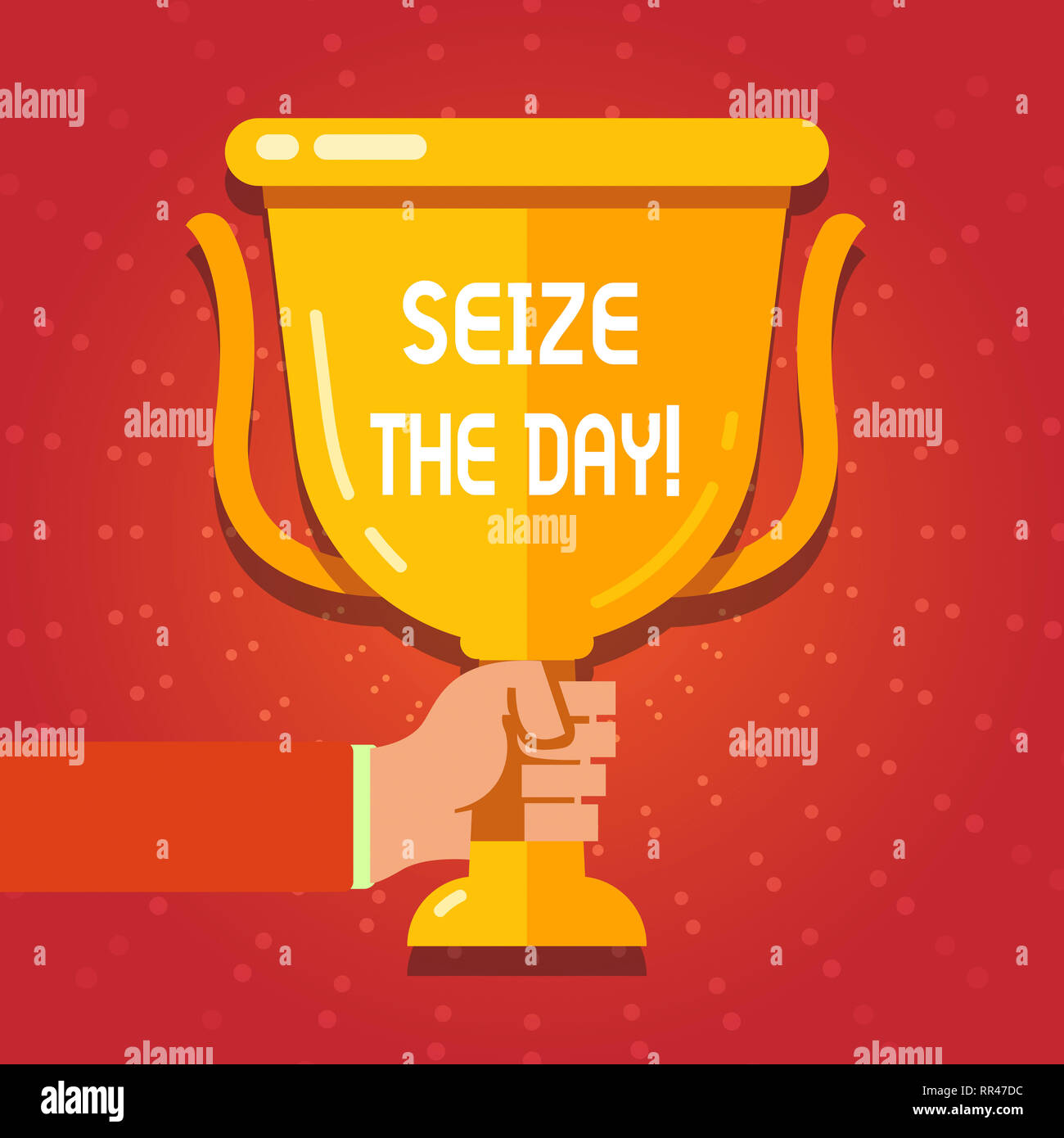 Text sign showing Seize The Day. Conceptual photo Embrace opportunities ...