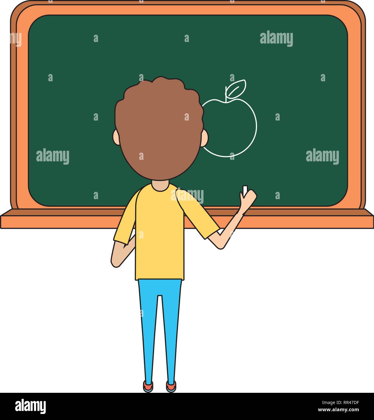 school student boy cartoon Stock Vector Image & Art - Alamy
