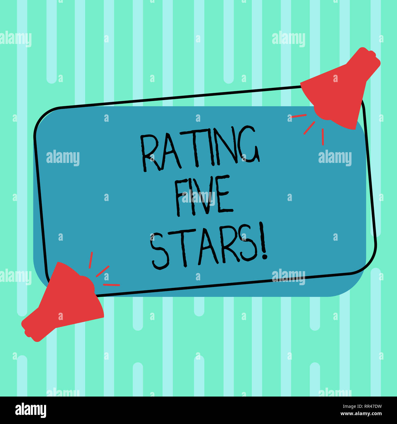 Word writing text Rating Five Stars. Business concept for indicating ...