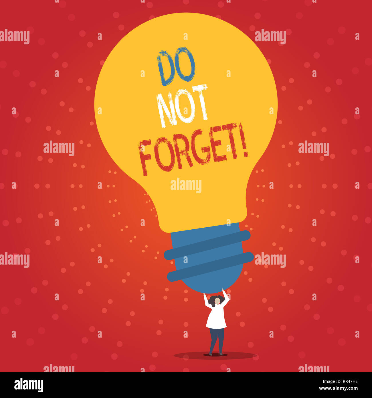 Conceptual hand writing showing Do Not Forget. Business photo ...