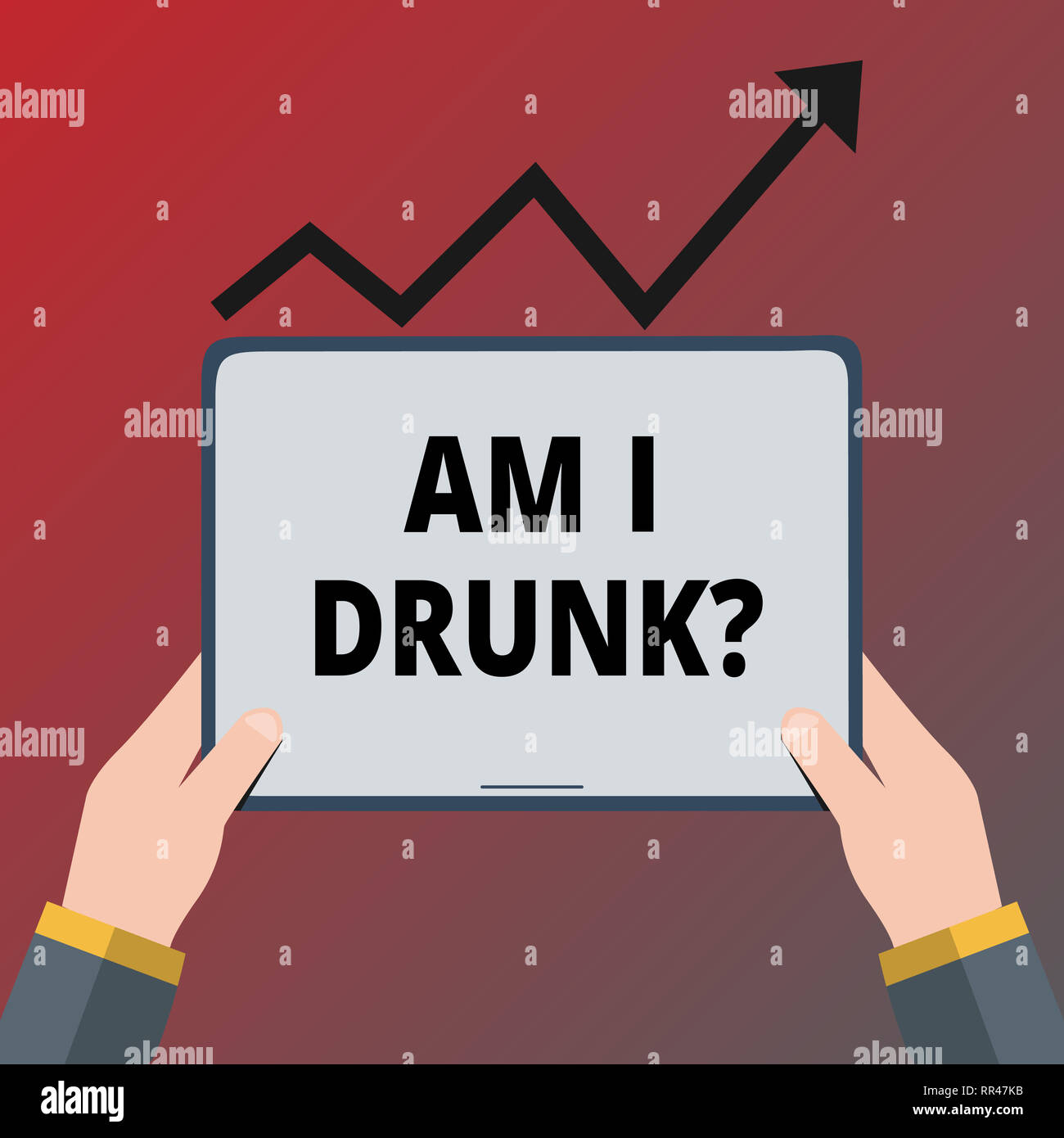 Conceptual hand writing showing Am I Drunk. Business photo text ...