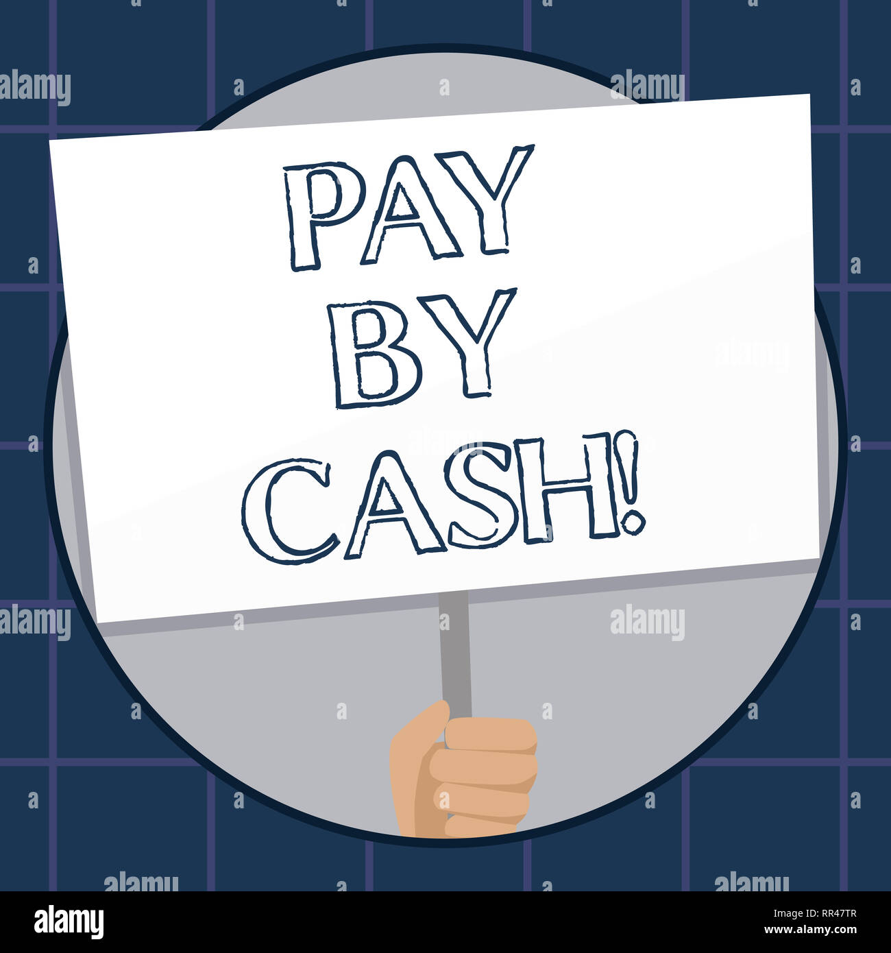 Conceptual hand writing showing Pay By Cash. Business photo text ...