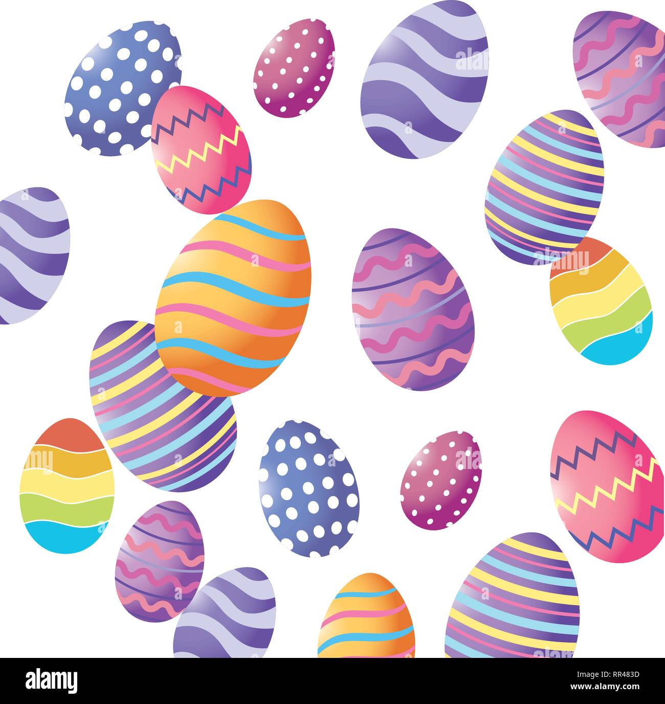 easter eggs cartoon Stock Vector Image & Art - Alamy