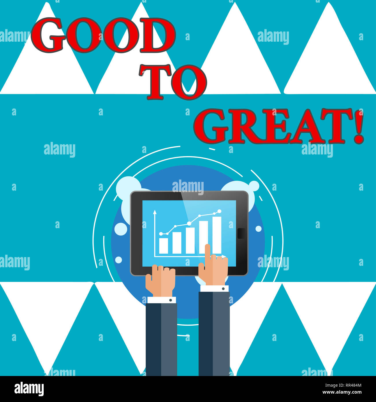 Writing note showingGood To Great. Business photo showcasing Everything ...