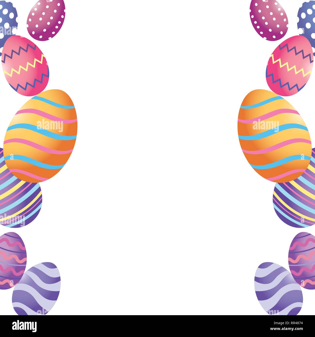 easter eggs cartoon Stock Vector Image & Art - Alamy