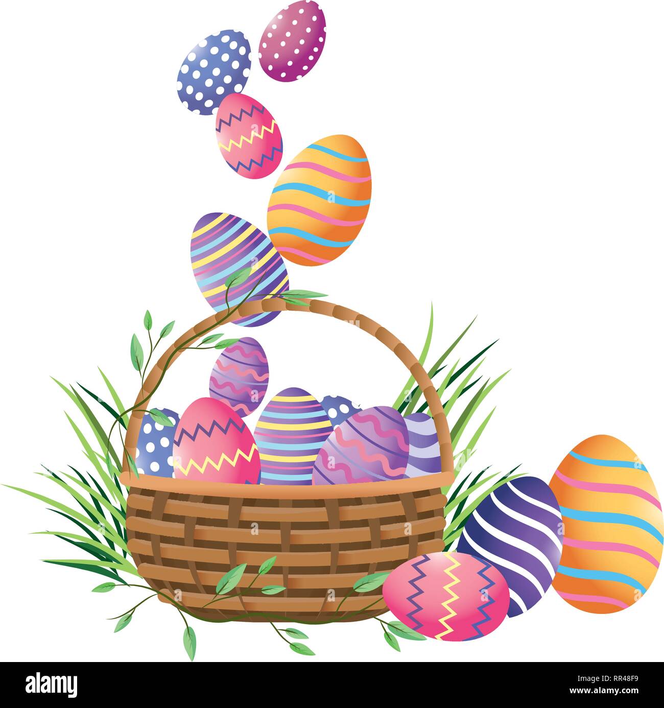 easter eggs cartoon Stock Vector Image & Art - Alamy