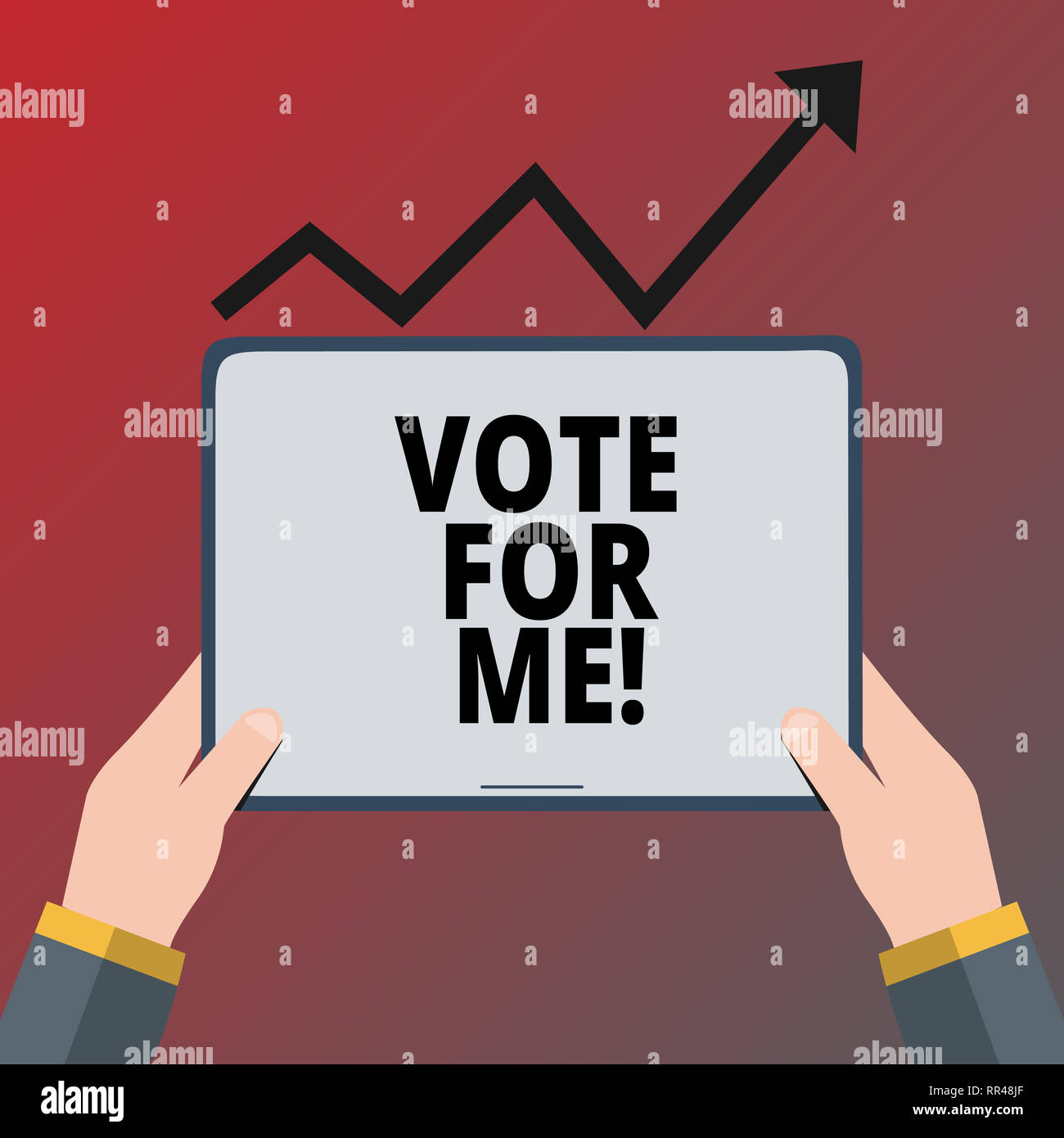 Conceptual hand writing showing Vote For Me. Business photo text ...