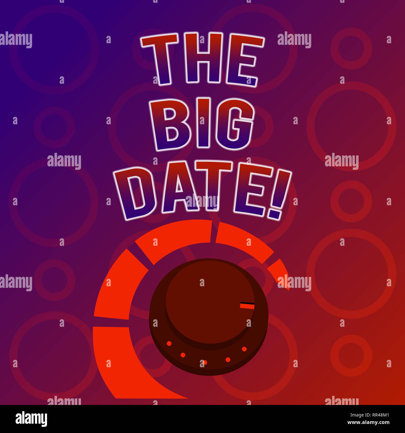 Text sign showing The Big Date. Conceptual photo Important day for a ...