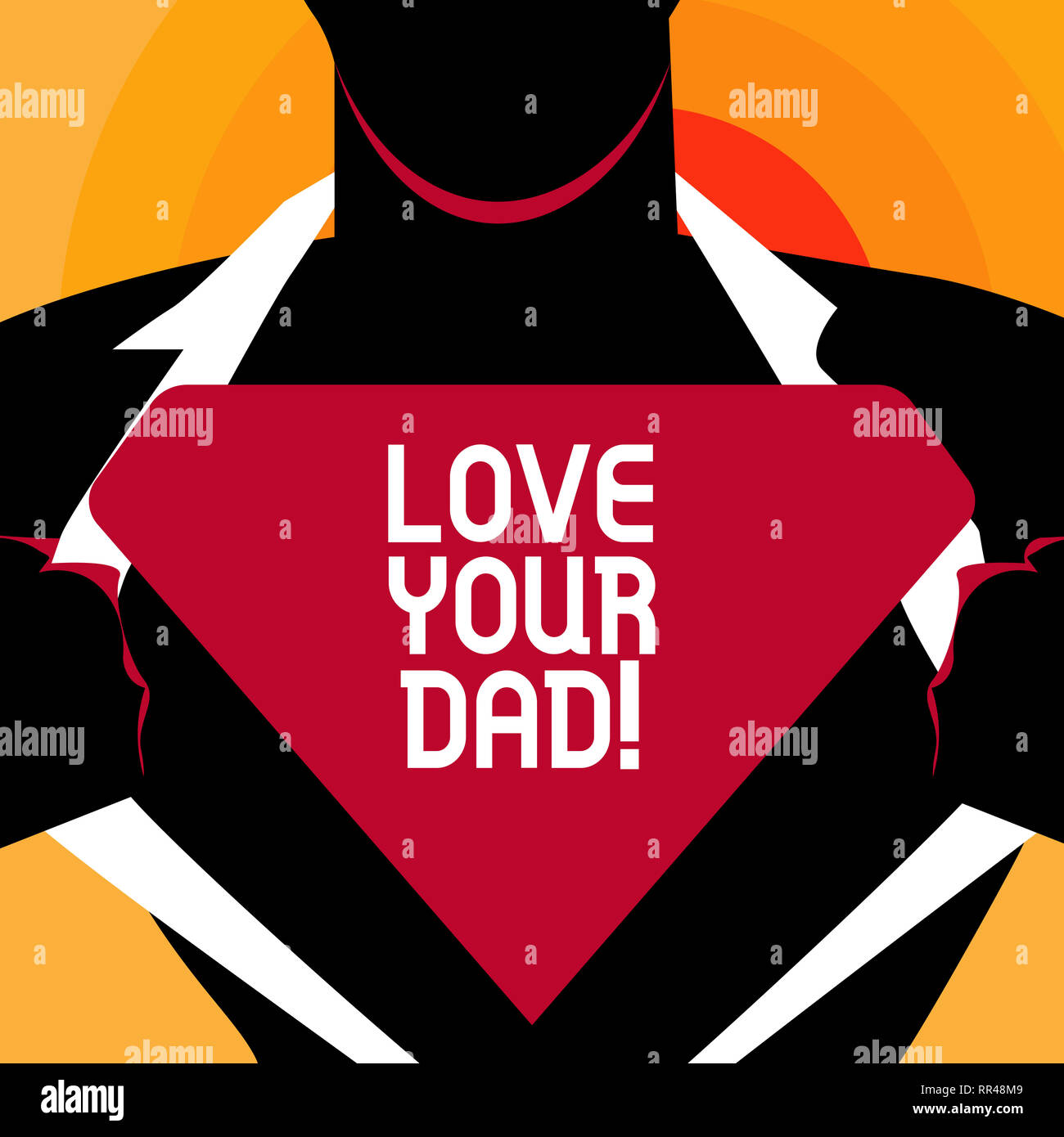 Word writing text Love Your Dad. Business concept for Have good ...