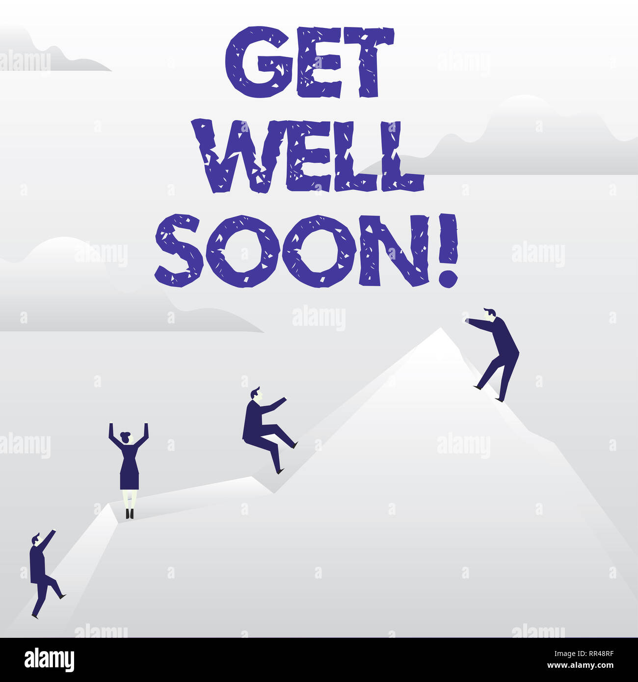 Get well soon card and hand hi-res stock photography and images - Alamy