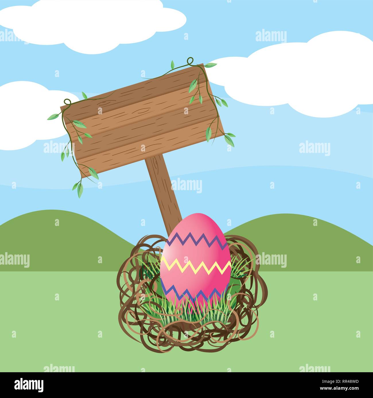 easter egg cartoon Stock Vector Image & Art - Alamy