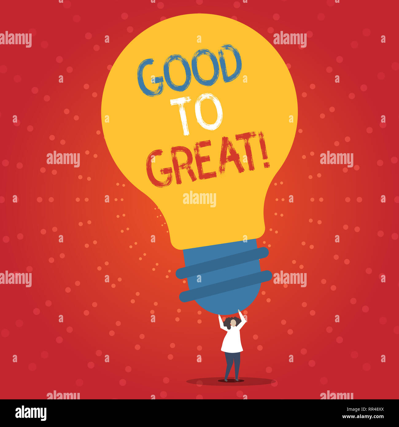 Conceptual hand writing showing Good To Great. Business photo ...