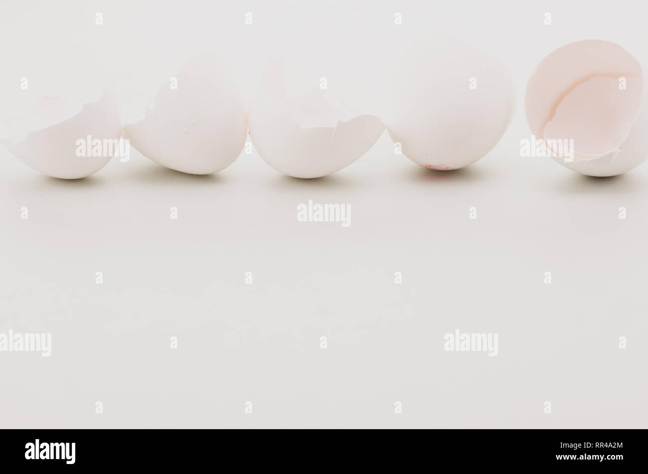 white empty broken egg shells Stock Photo - Alamy