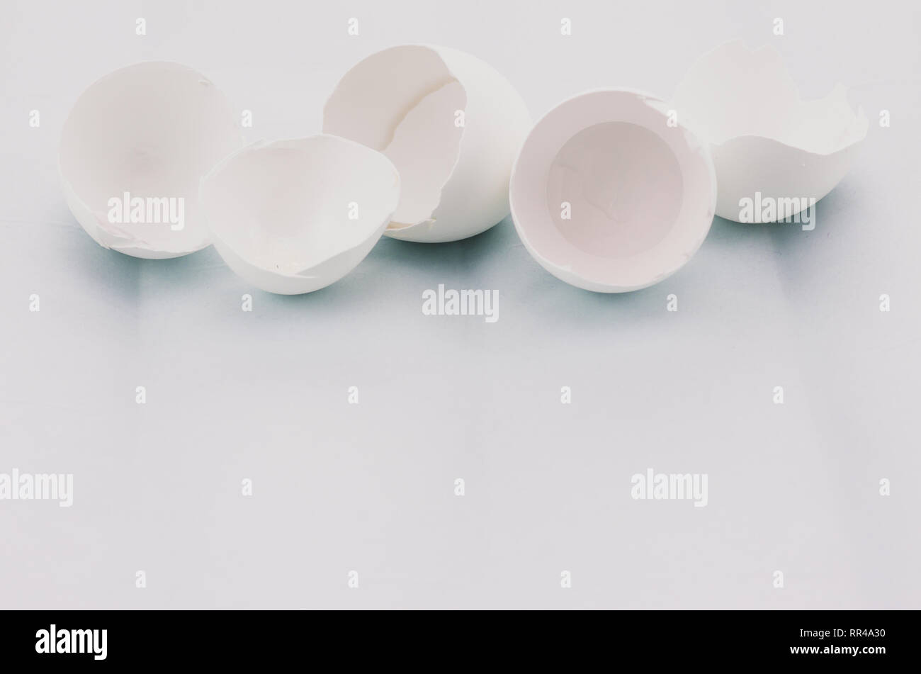 white empty broken egg shells Stock Photo - Alamy