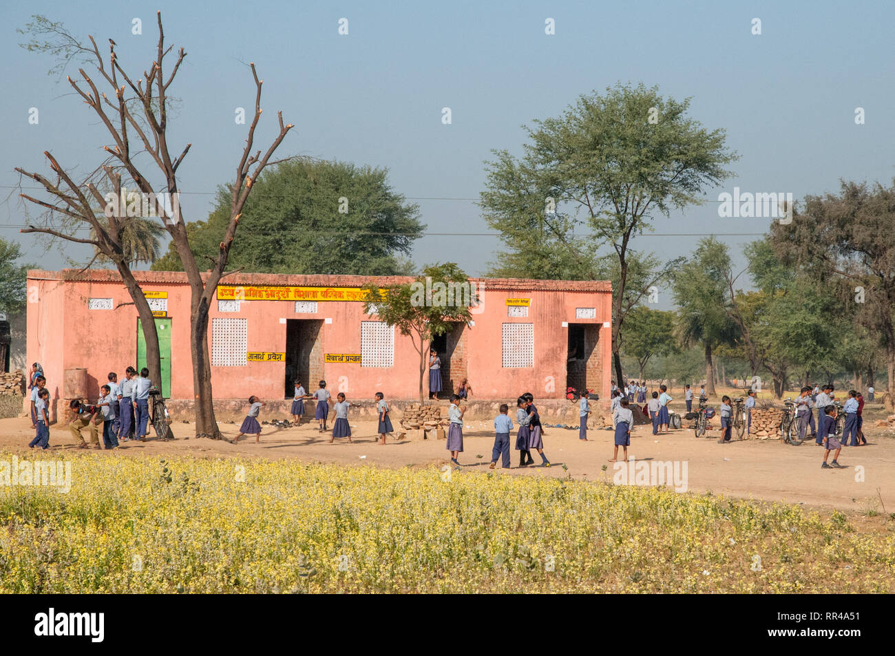 Small village school in the countryside of Uttar Pradesh. Education in ...