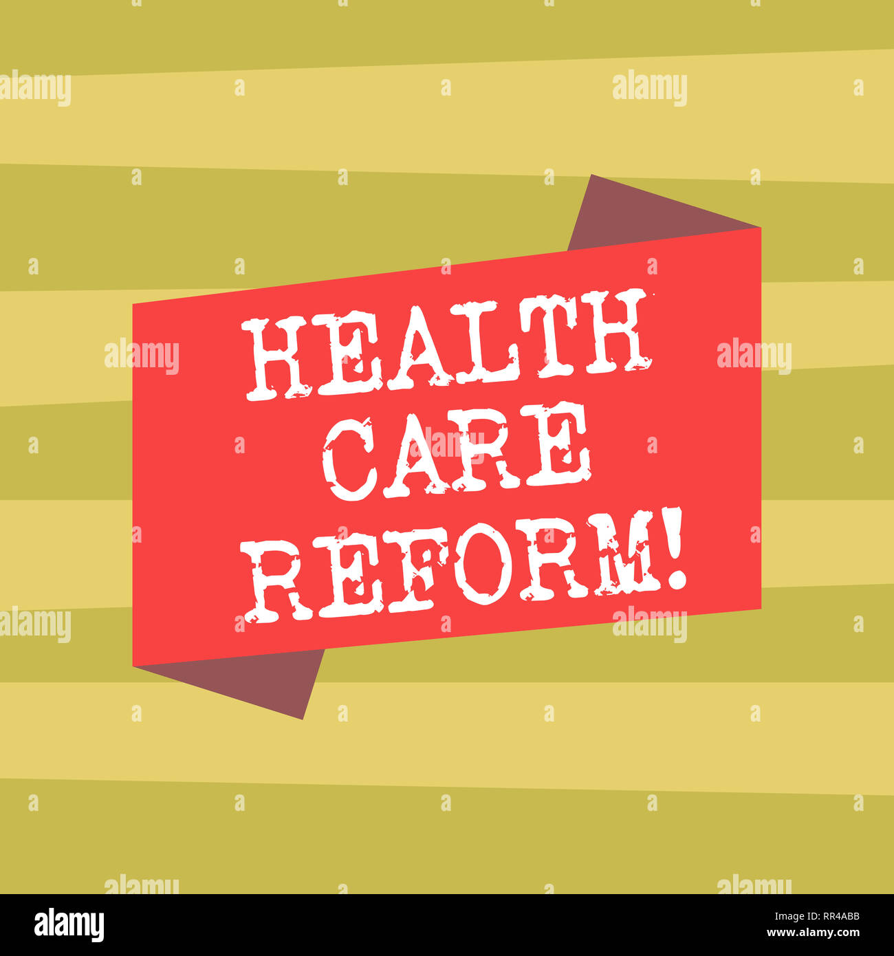 Text sign showing Health Care Reform. Conceptual photo general rubric ...