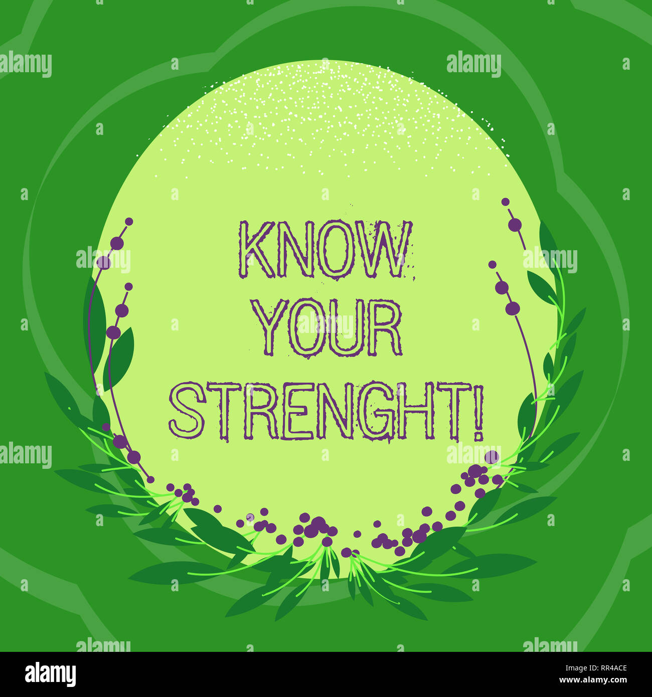 Handwriting text Know Your Strength. Concept meaning identifying ...