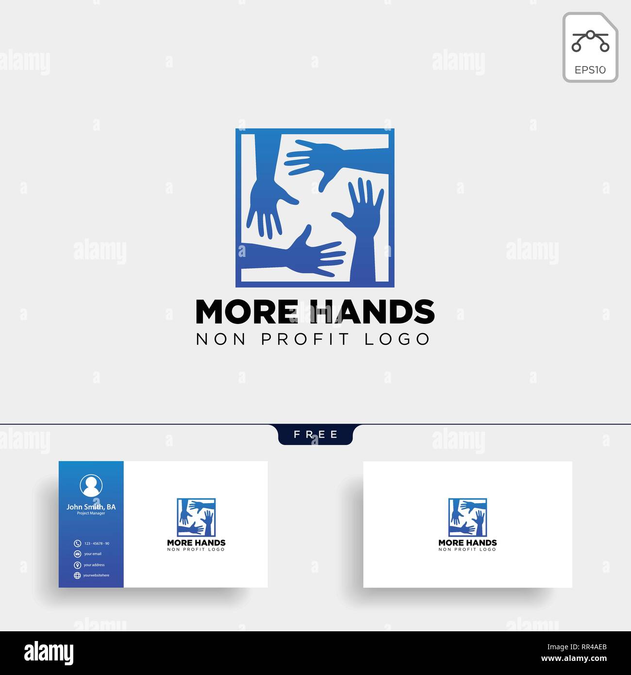 hand care non profit logo template vector illustration icon element ...