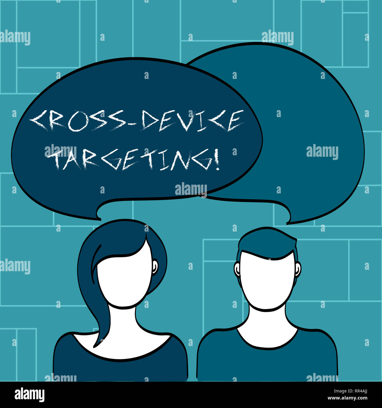 Text sign showing Cross Device Targeting. Conceptual photo identifying ...