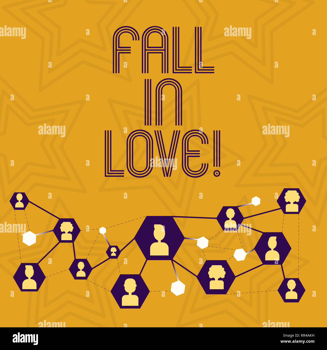 Handwriting text writing Fall In Love. Concept meaning Feeling loving ...