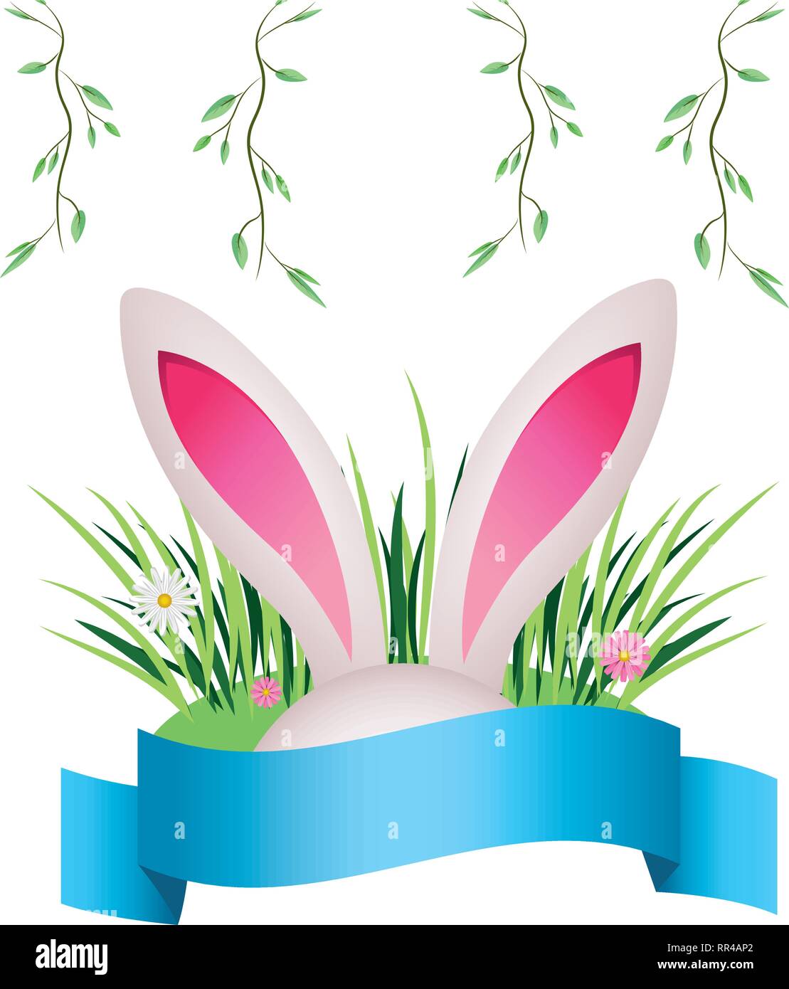 cute rabbit ears cartoon Stock Vector Image & Art - Alamy