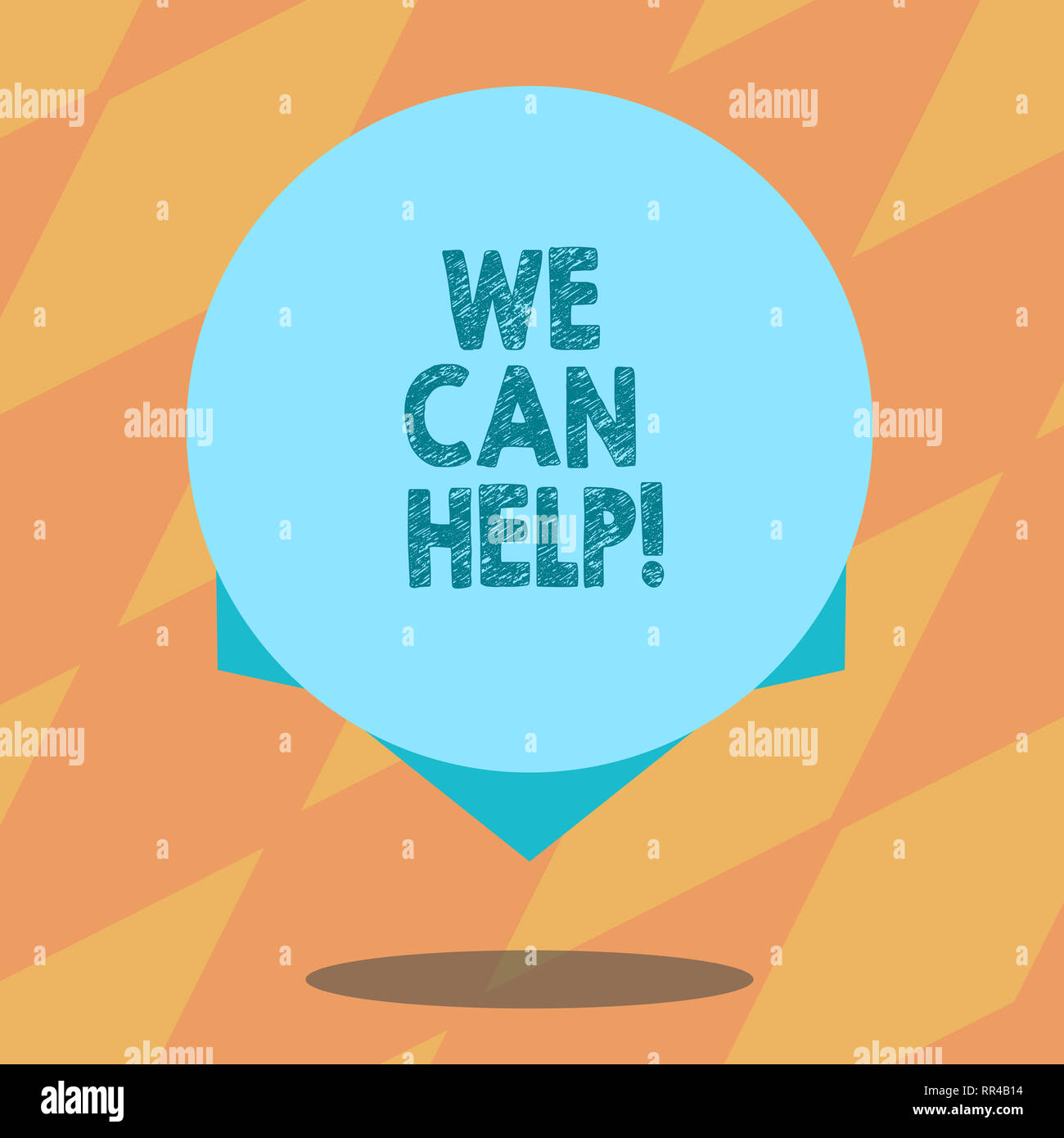 Text sign showing We Can Help. Conceptual photo Let us support you give ...