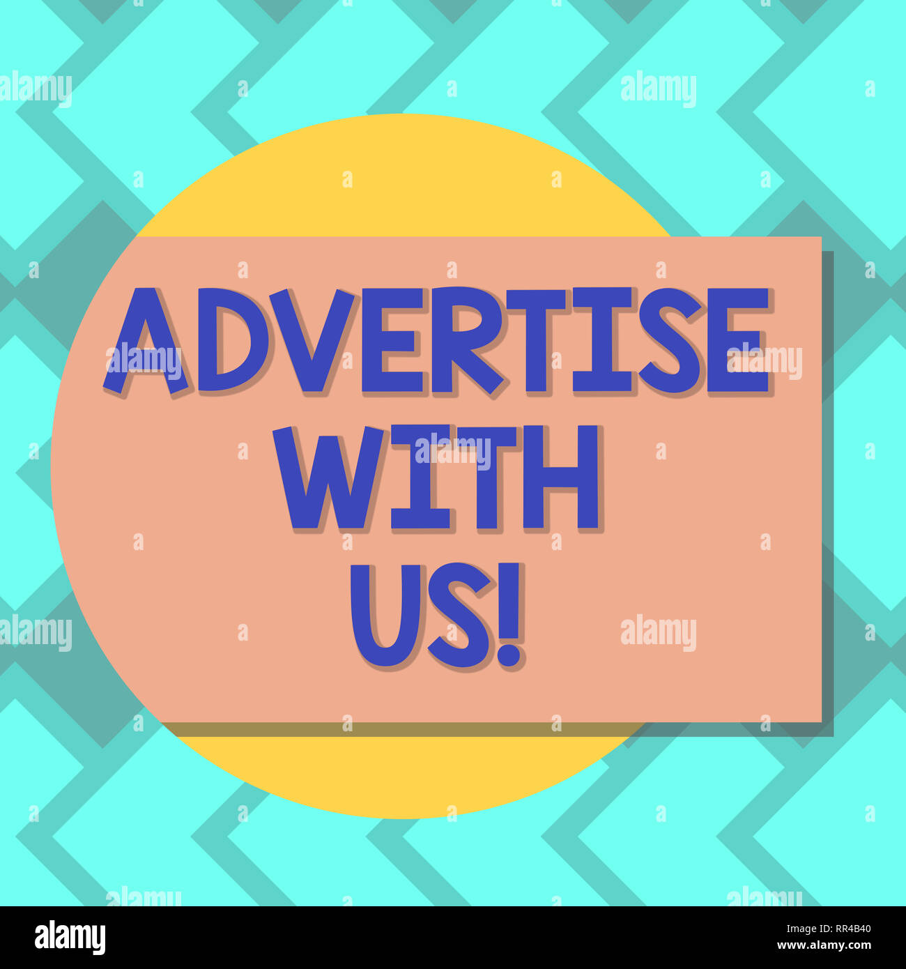 Text sign showing Advertise With Us. Conceptual photo marketing make ...