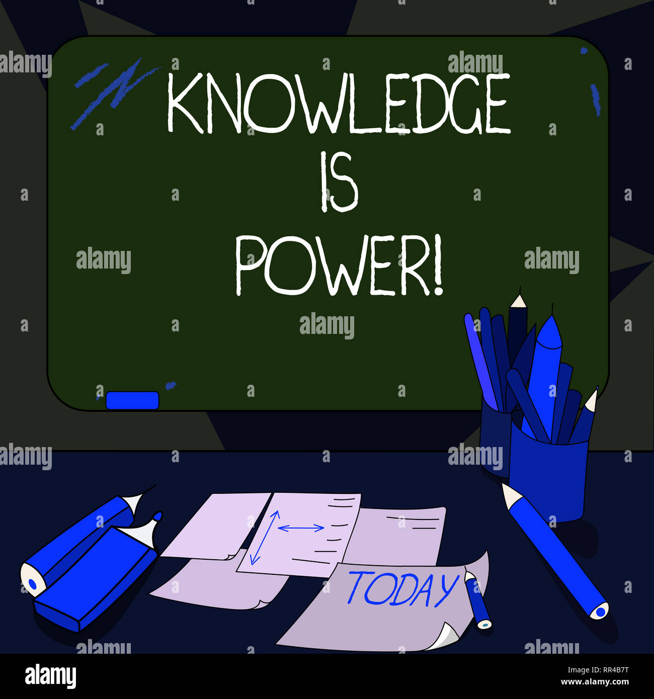 Handwriting text writing Knowledge Is Power. Concept meaning knowing is ...