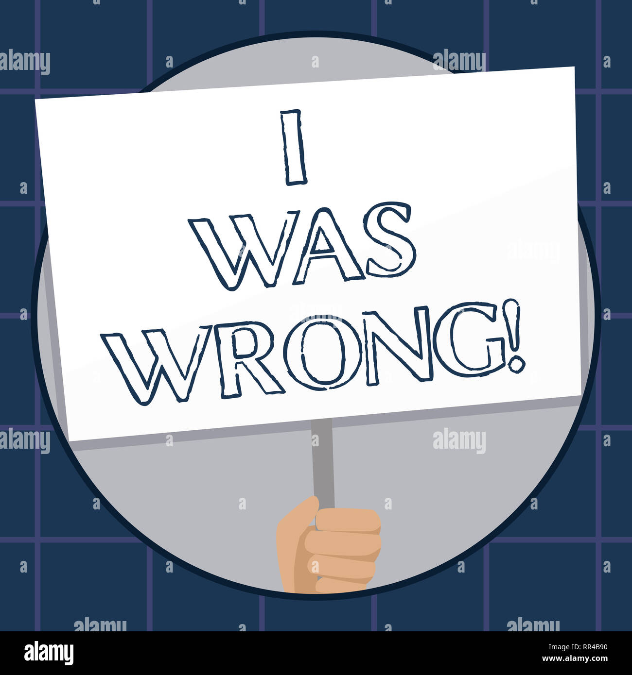 Conceptual hand writing showing I Was Wrong. Business photo text ...