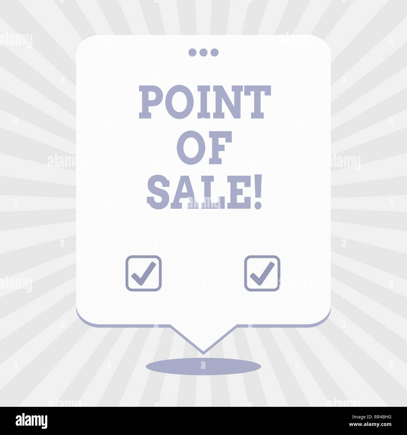 Word writing text Point Of Sale. Business concept for Method for doing ...