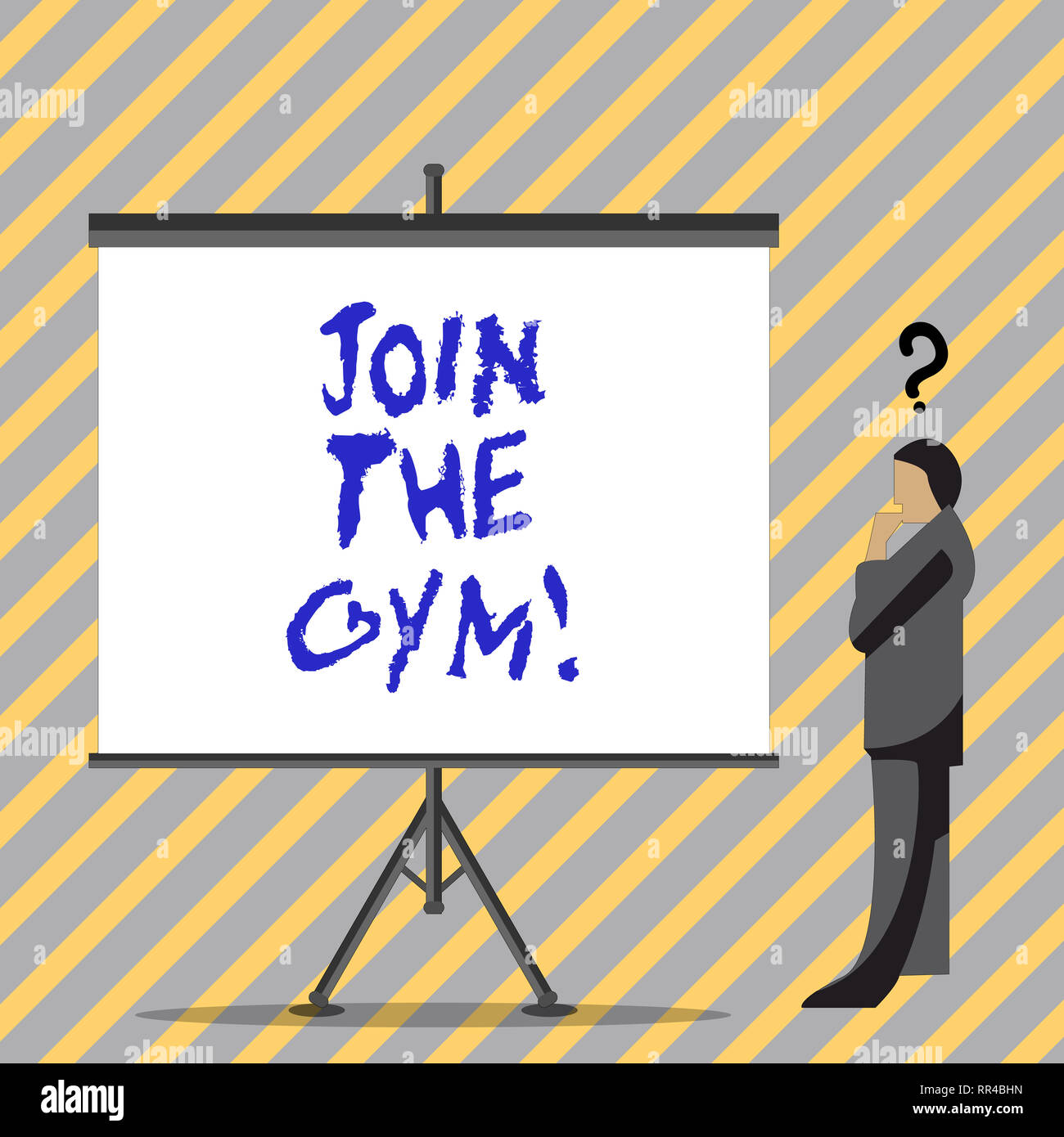Conceptual hand writing showing Join The Gym. Business photo text ...