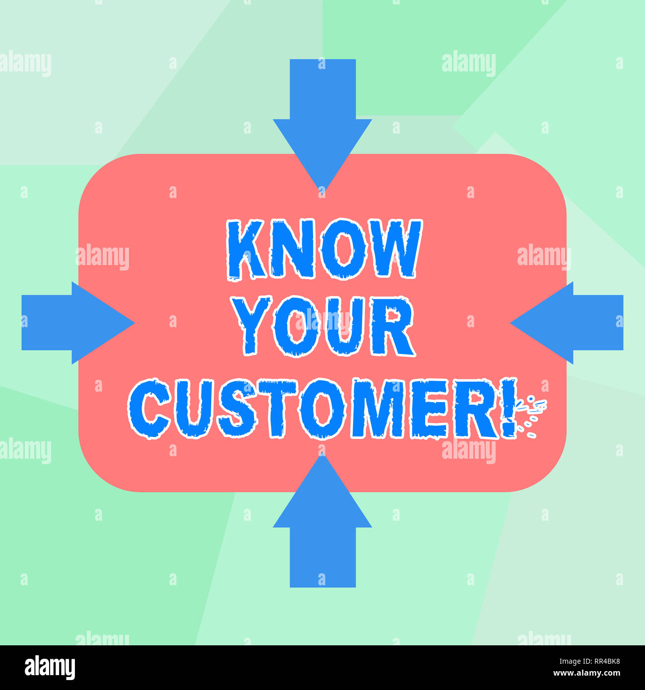 Conceptual hand writing showing Know Your Customer. Business photo text ...