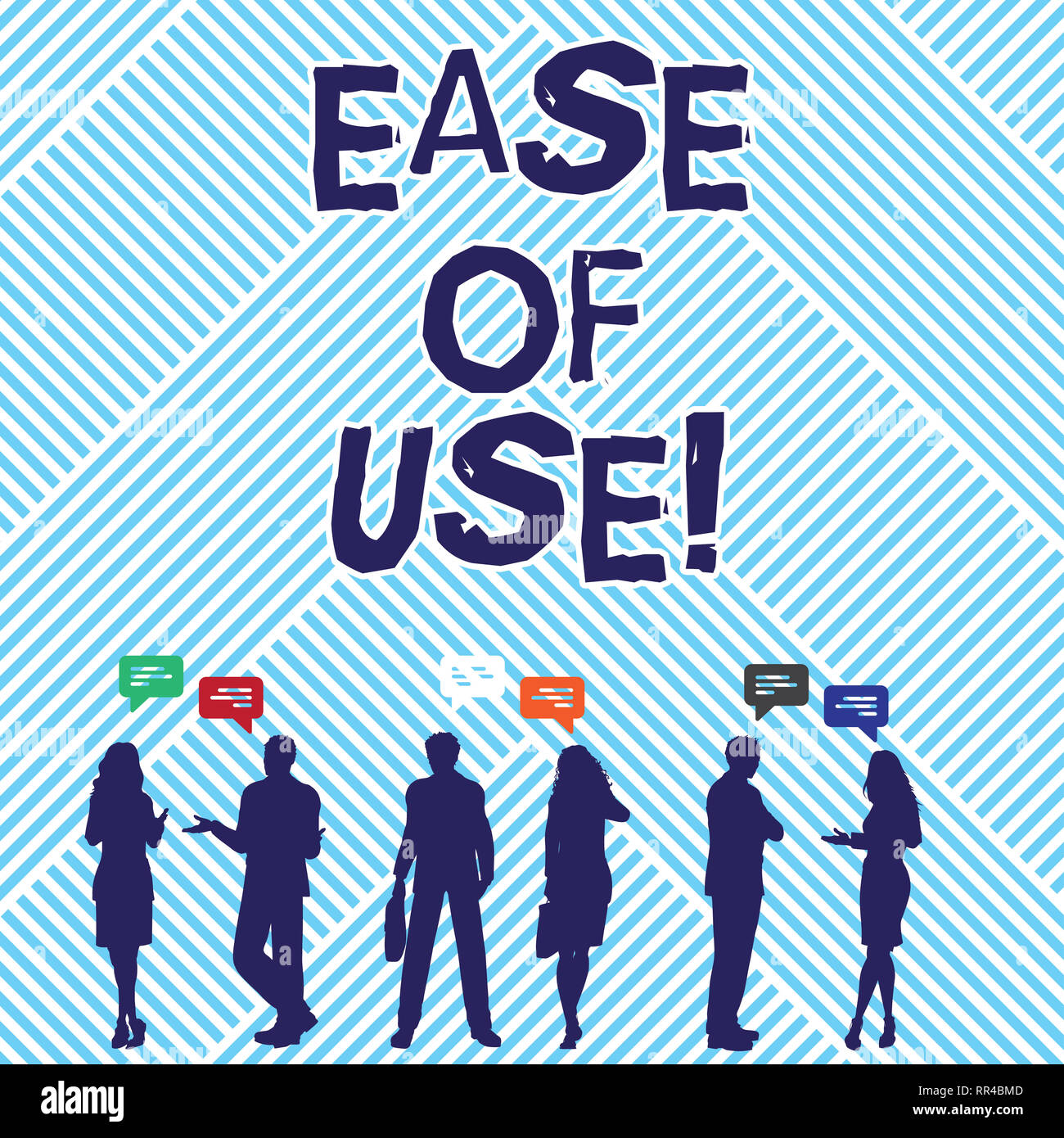 Text sign showing Ease Of Use. Conceptual photo User friendly easy to ...