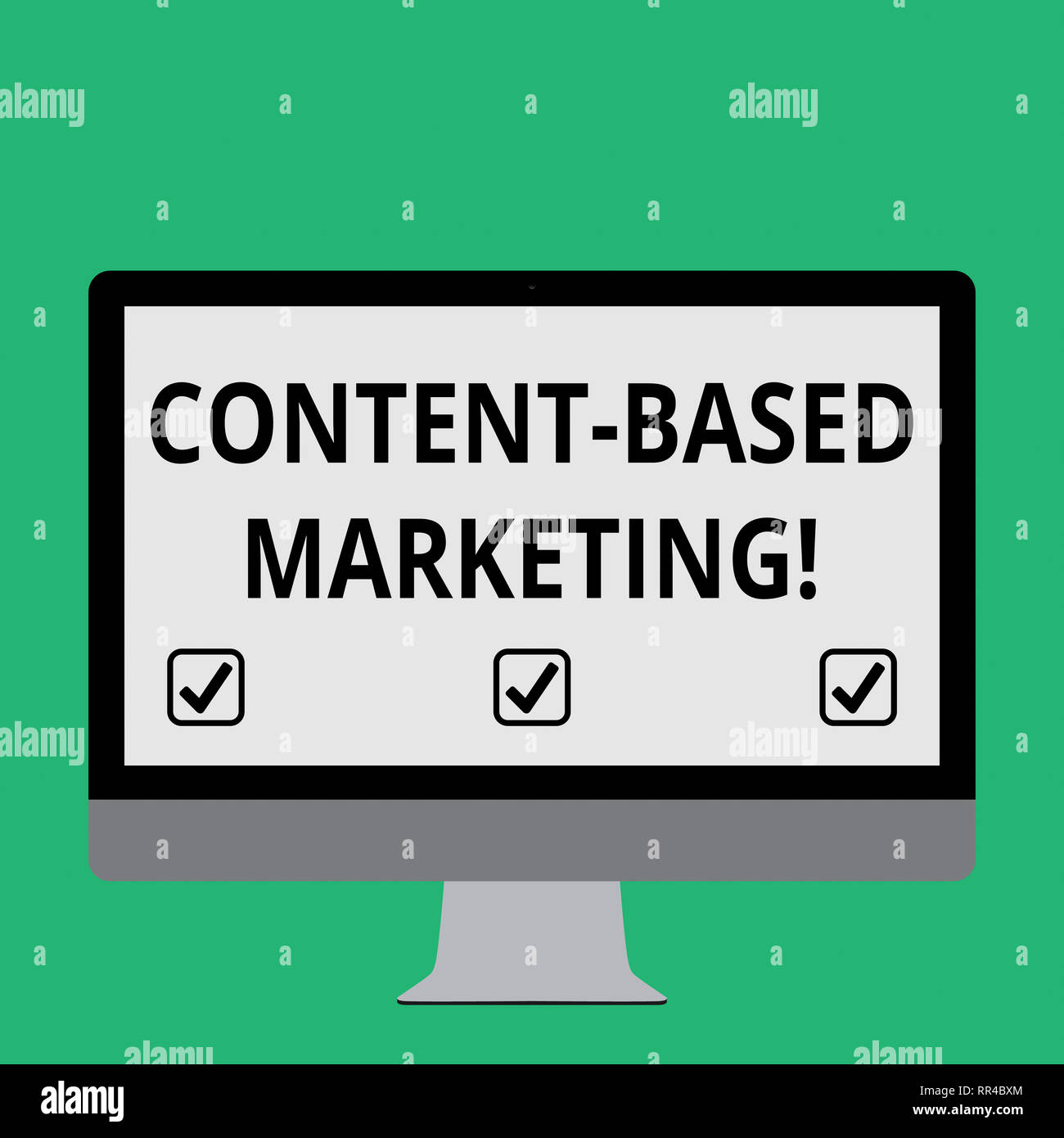 Handwriting text Content Based Marketing. Concept meaning Advertising ...