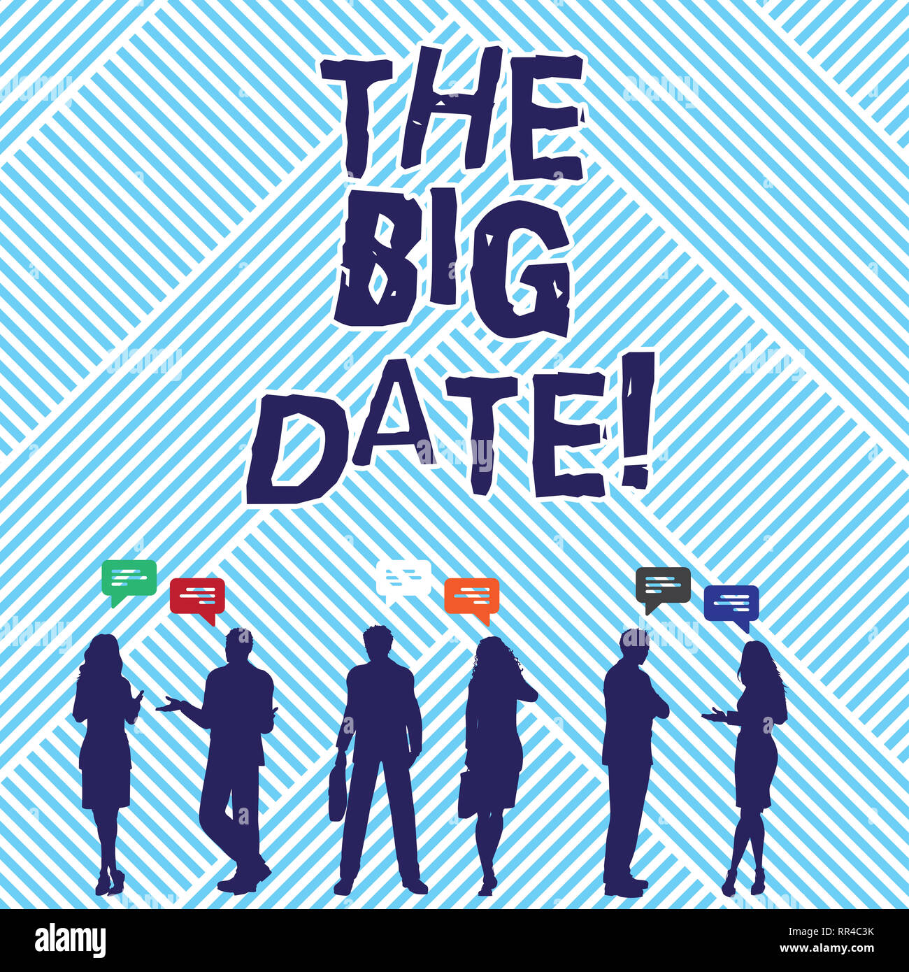 Text sign showing The Big Date. Conceptual photo Important day for a ...