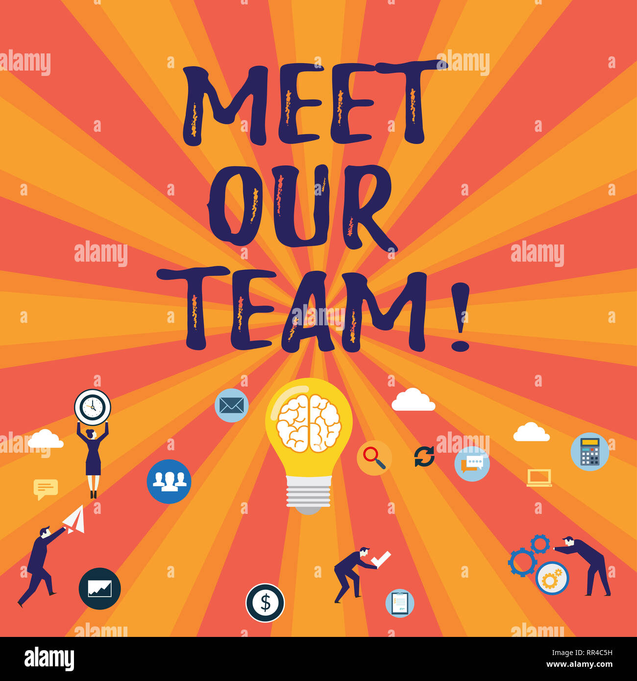 Word writing text Meet Our Team. Business concept for Presentation of a ...