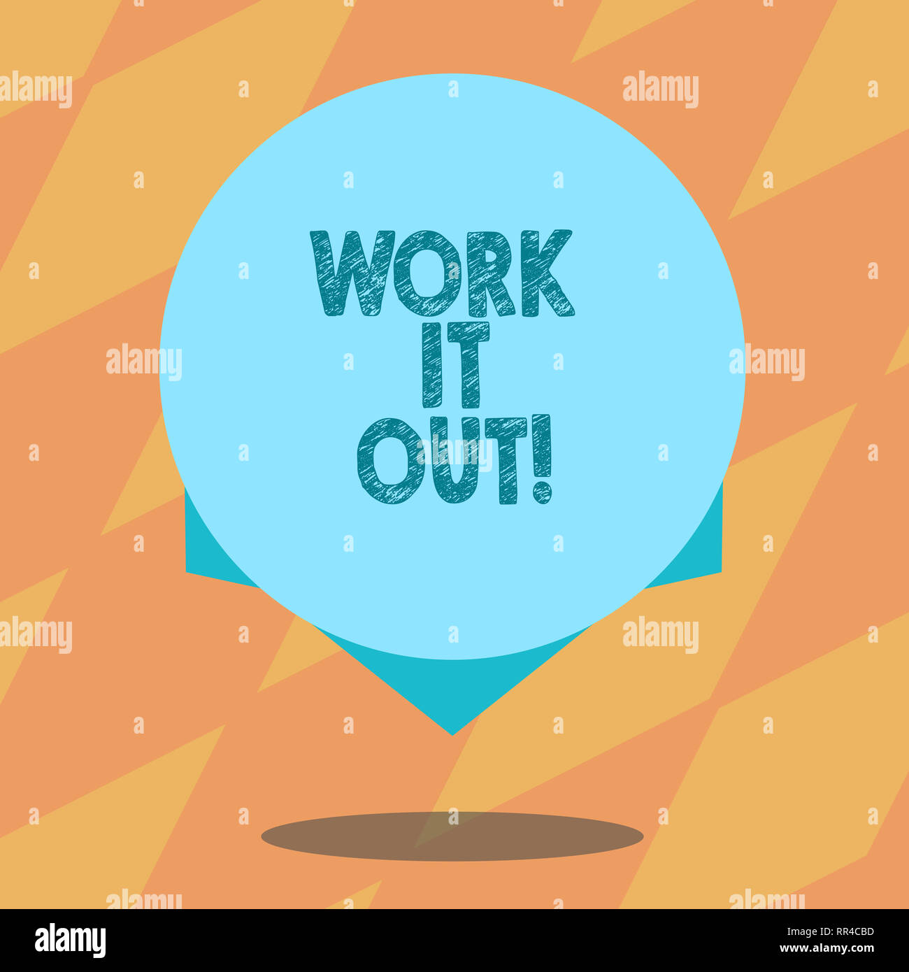 Text sign showing Work It Out. Conceptual photo Planning something in ...