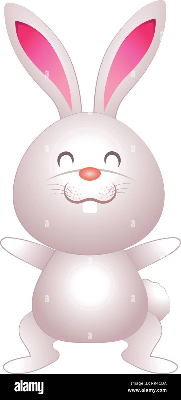 cute rabbit cartoon Stock Vector Image & Art - Alamy