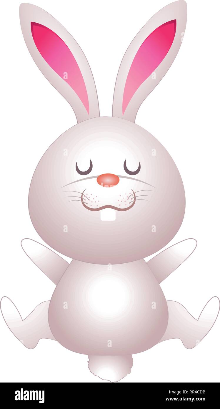 cute rabbit cartoon Stock Vector Image & Art - Alamy