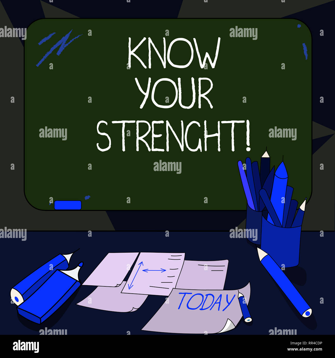 Handwriting text writing Know Your Strength. Concept meaning ...