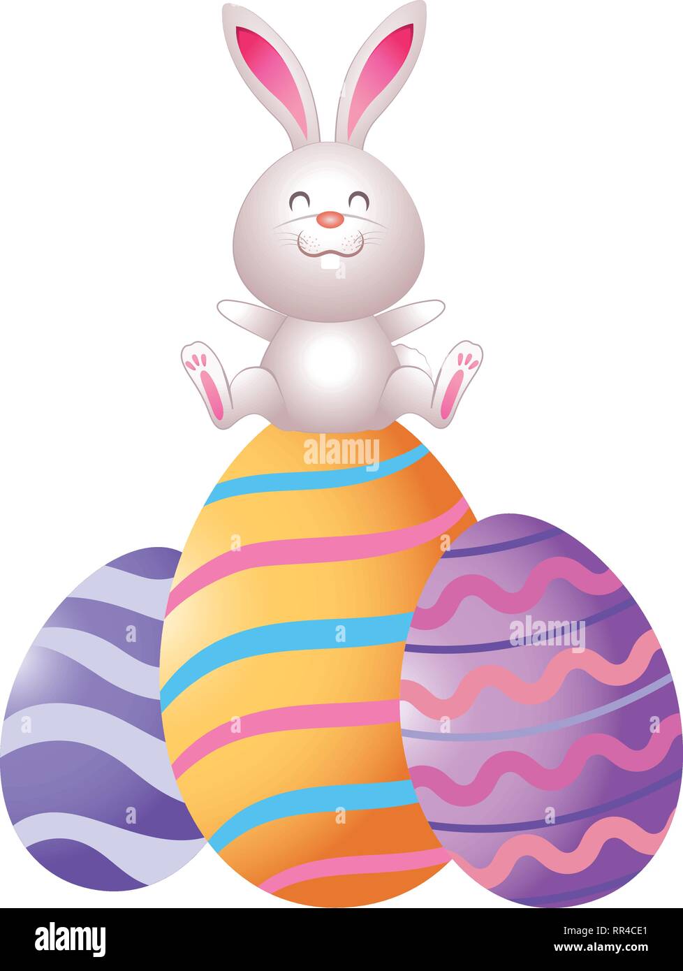 cute easter eggs cartoon Stock Vector Image & Art - Alamy