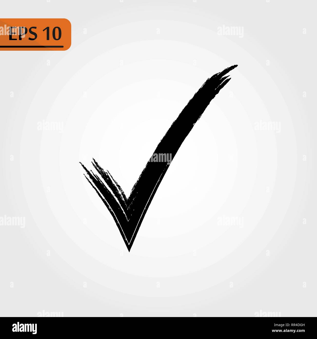 Black check mark icon. Tick symbol in black color, vector illustration ...