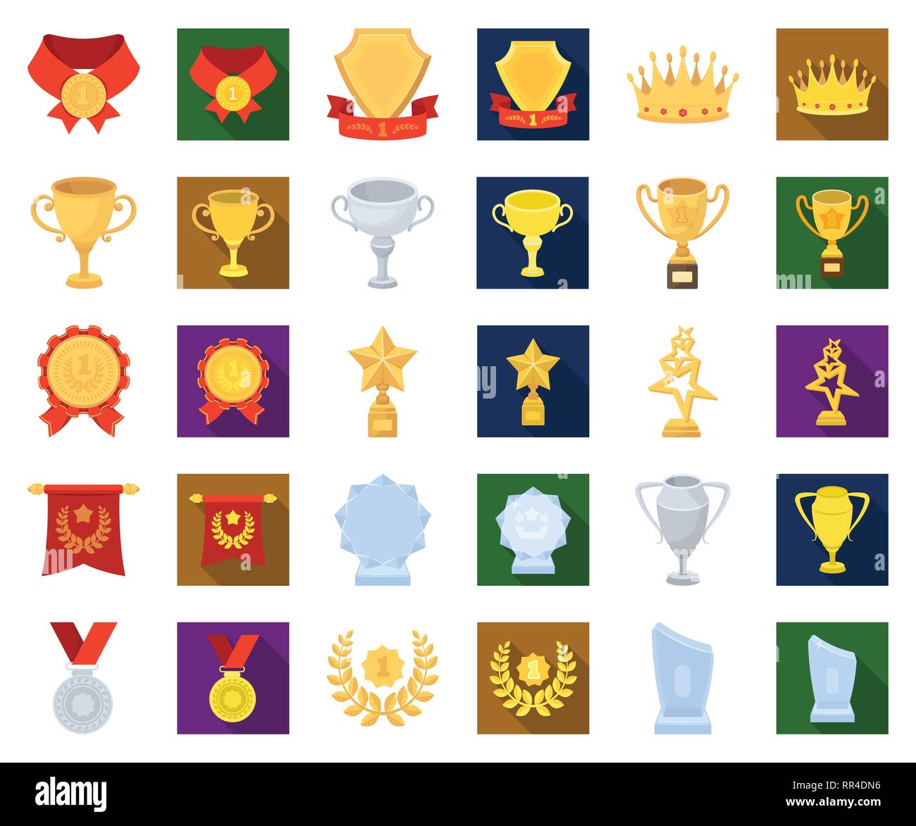 achievement,achievements,award,cartoon,flat,championship,collection ...