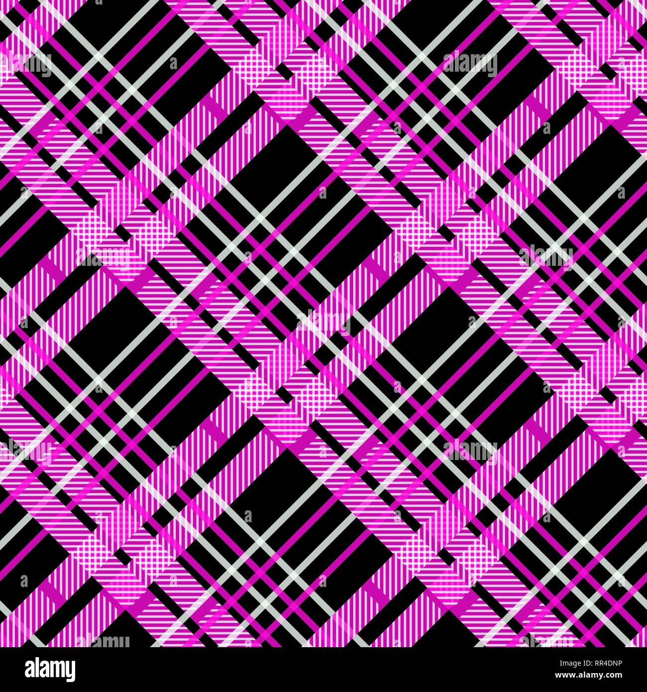 Scottish purple plaid diagonal tartan seamless pattern eps10 Stock ...