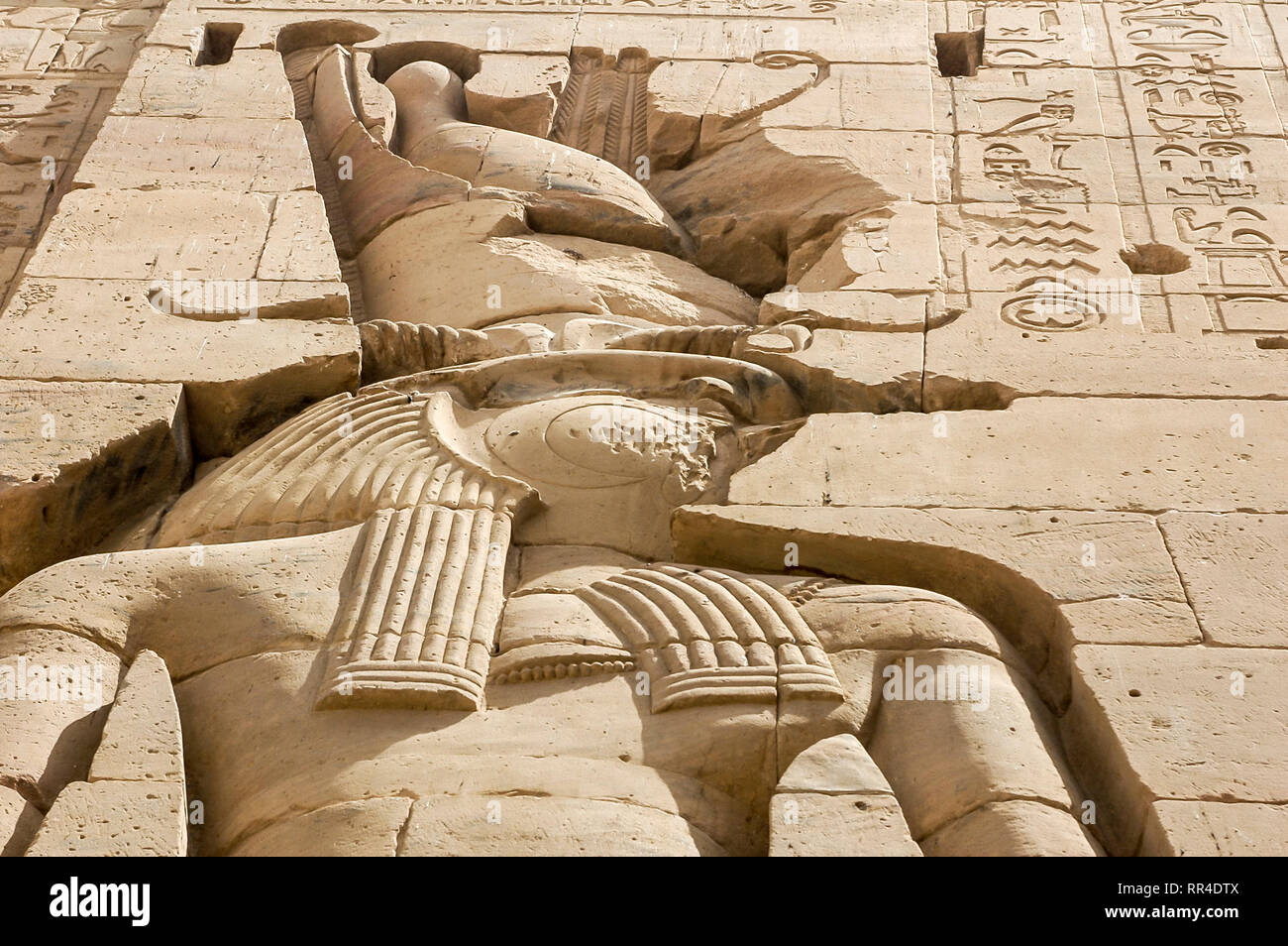 Aswan, Egypt - April 17 2008: The temple of Isis at Philae near the ...