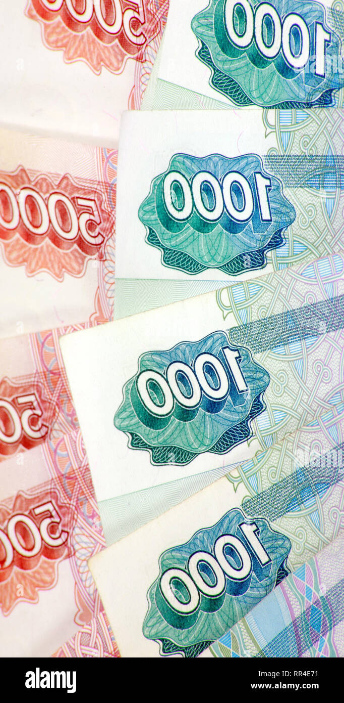 stack of bond 5000 and 1000 Stock Photo - Alamy