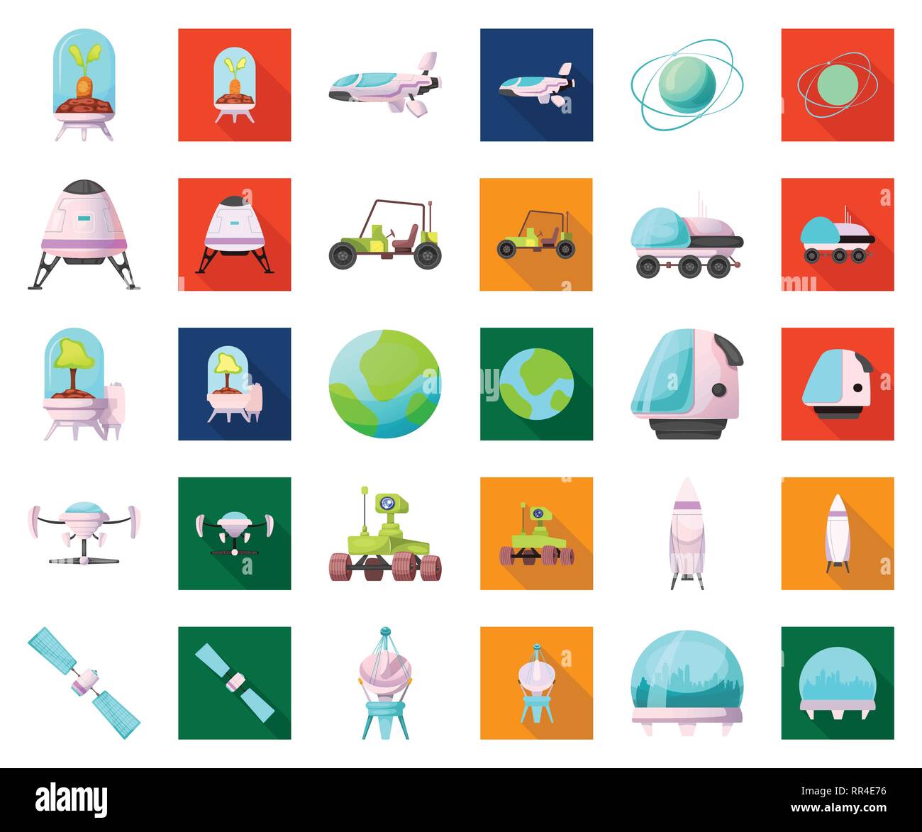 Mars colony symbol Stock Vector Images - Alamy