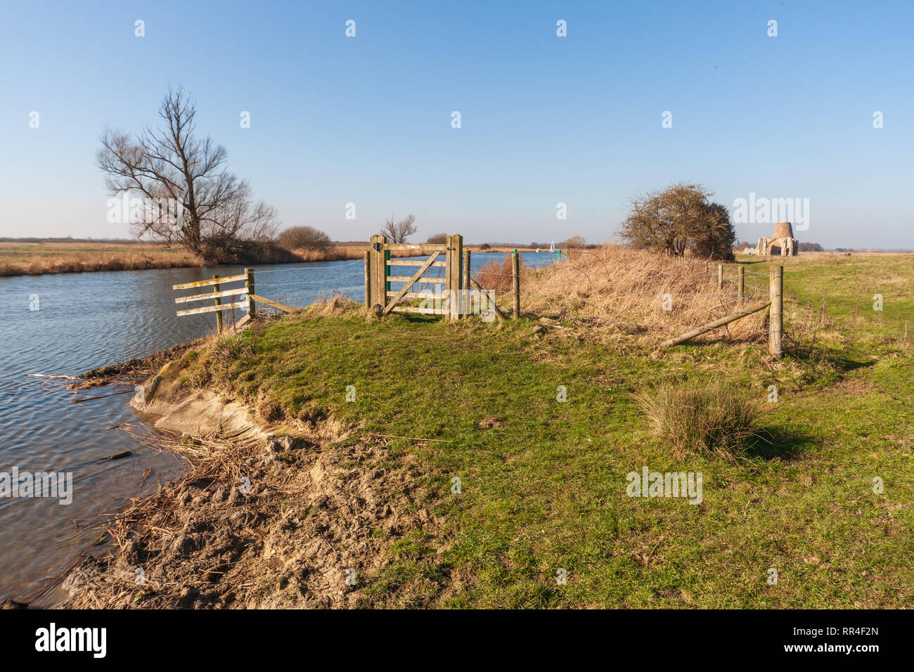 river thurne on the norfolk broads Stock Photo - Alamy